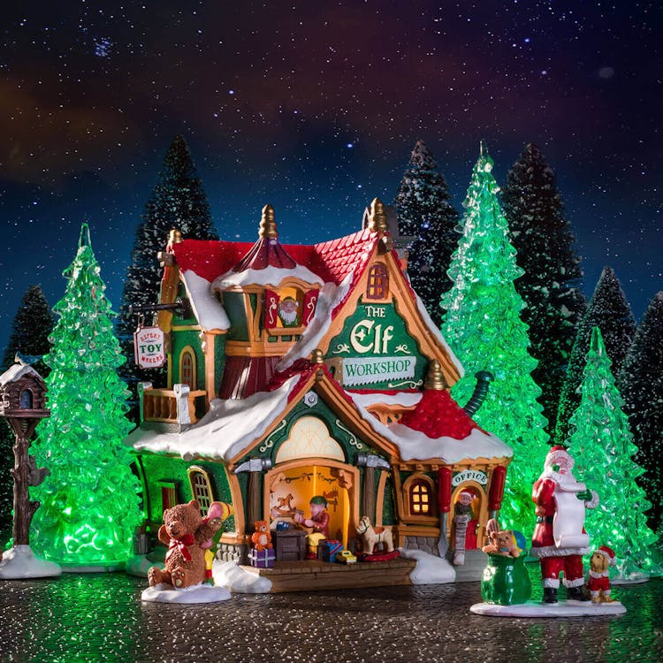 Crystal Lighted Tree, 3 Color Changeable, Small